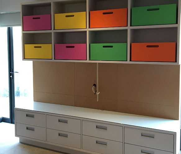 Playroom Unit in a Non Toxic Water based Satin Duco Finish. Courtesy of ...